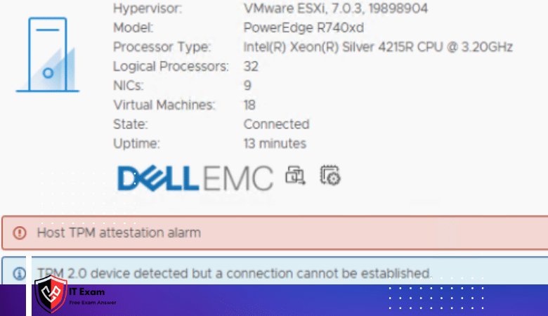 TPM 2.0 Device Detected but Unable to Establish Connection on Dell EMC ...