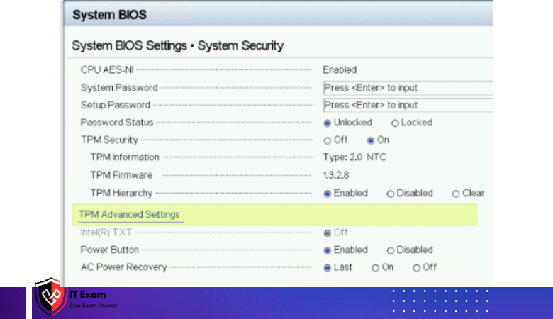 TPM 2.0 Device Detected but Unable to Establish Connection on Dell EMC - VMware - IT Exams Online