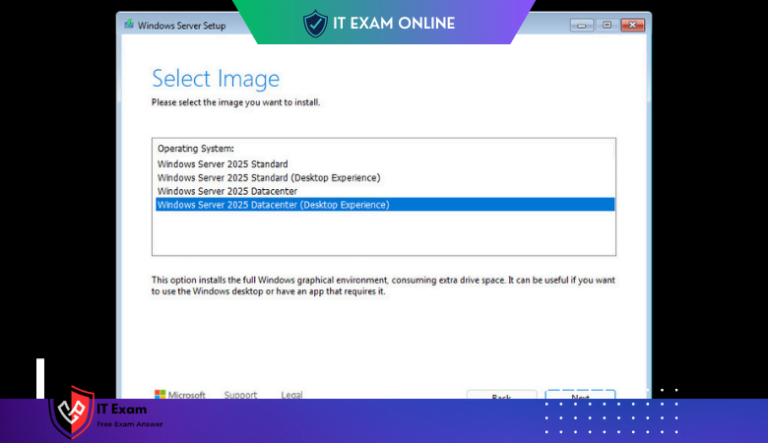 Windows Server 2025 Installation - IT Exams Online